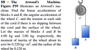 the atwood machine figure p59 illustrates arwood ia chine find the ...