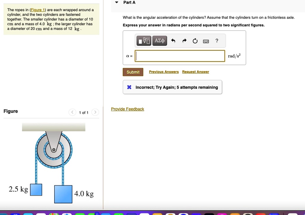 SOLVED: Part A The ropes in (Figure 1 are each wrapped around a ...