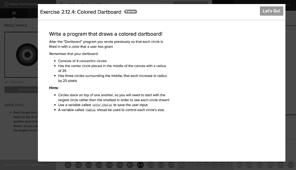 Please Could Help Me 2124 Colored Dartboard Python Status Not Subm Exercise 2124 Colored
