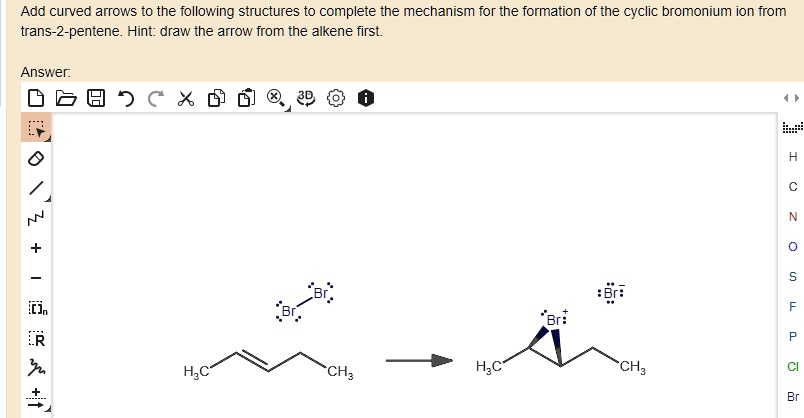 SOLVED: Add curved arrows t0 the following structures to complete the ...
