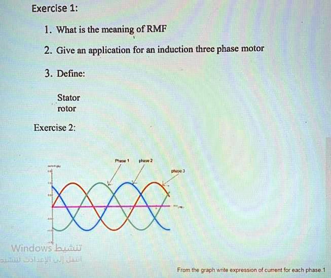exercise1 1what is the meaning of rmf 2give an application for an ...