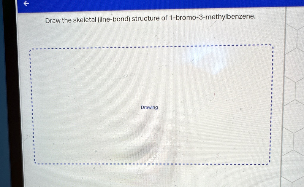 Draw the skeletal (line-bond) structure of...
