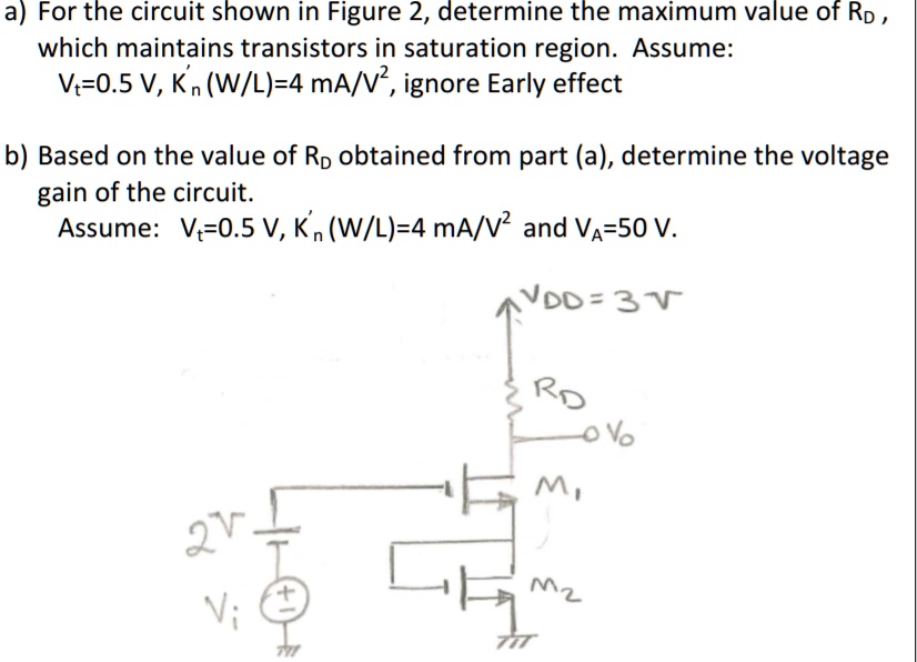 SOLVED: a) For the circuit shown in Figure 2, determine the maximum value of Rp which maintains ...