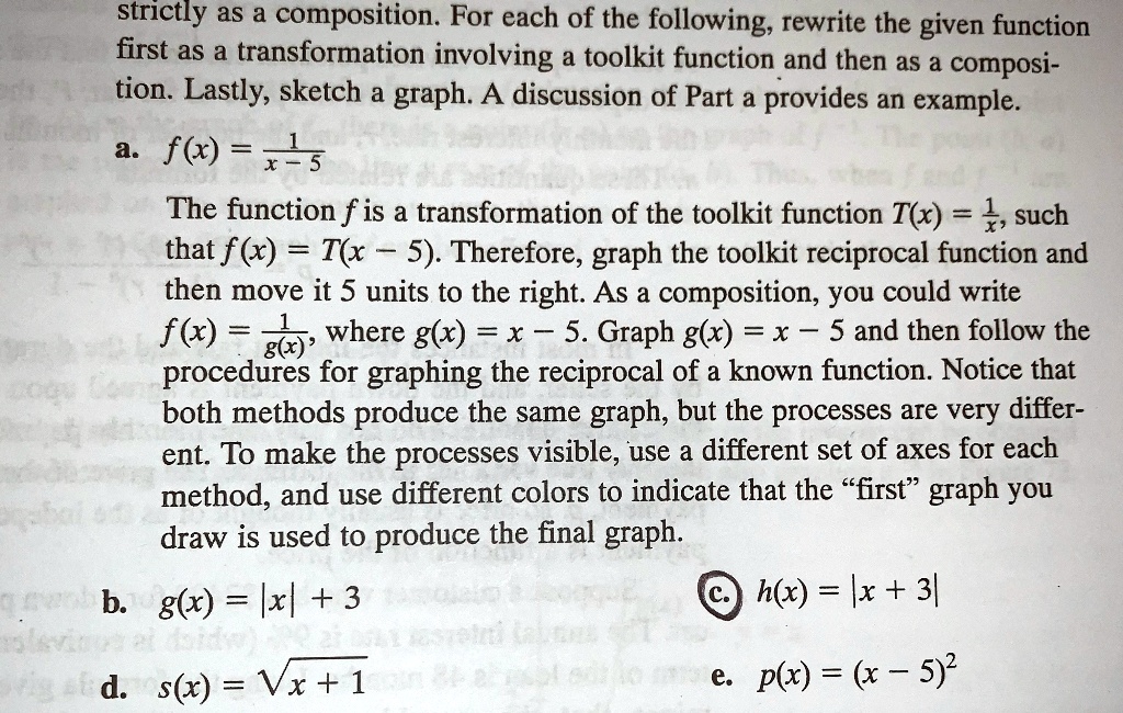 SOLVED: strictly as a composition. For each of the following; rewrite ...