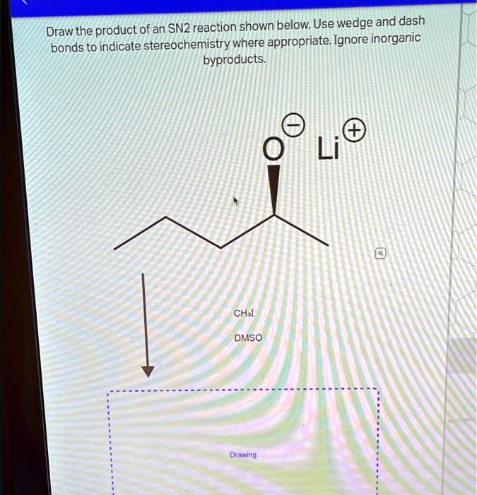 Solved Draw The Product Of An Sn2 Reaction Shown Below Use Wedge And