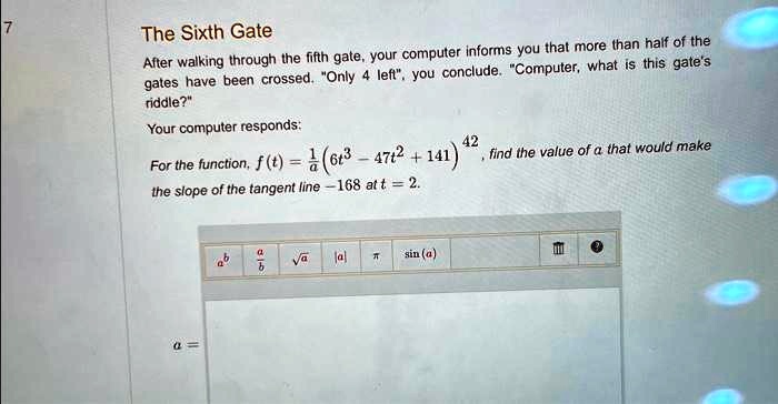7 The Sixth Gate After walking through the fifth gate, your computer ...
