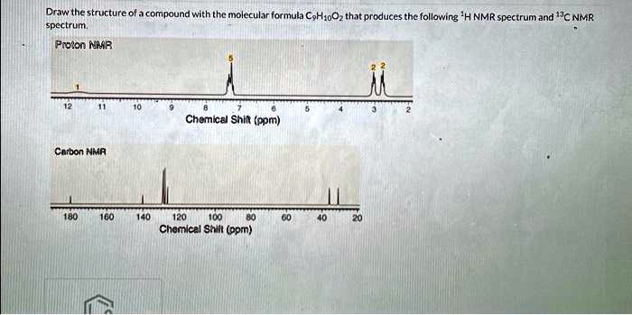 Draw the structure of a compound with the molecular formula C9H10O2 that produces the following ...
