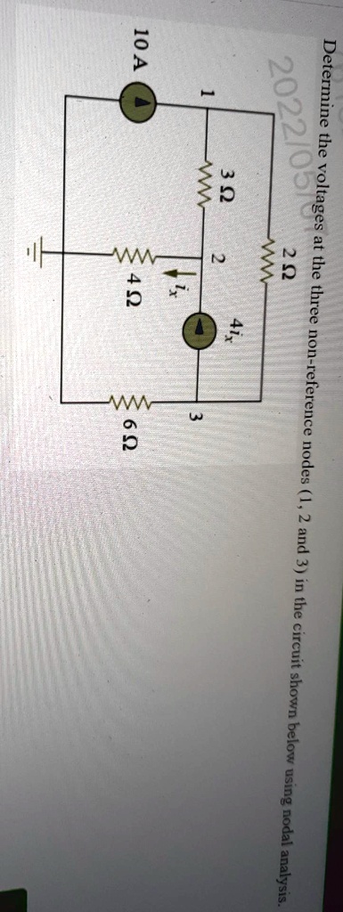 SOLVED: 10A( WWW 39 49 2 MWW 29 4ix 3 Determine the voltages at the ...