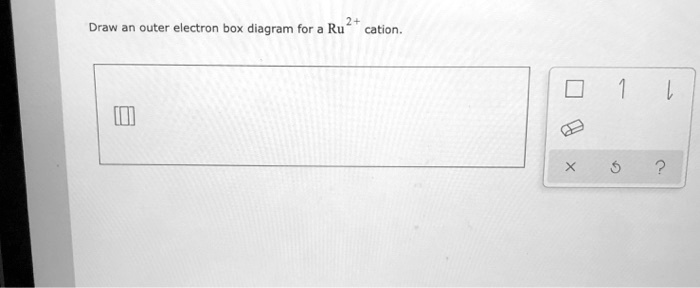 SOLVED: Draw an outer electron box diagram for cation