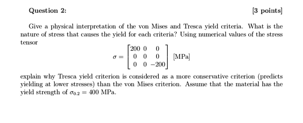 SOLVED: Question 2: [3 points] Give a physical interpretation of the ...