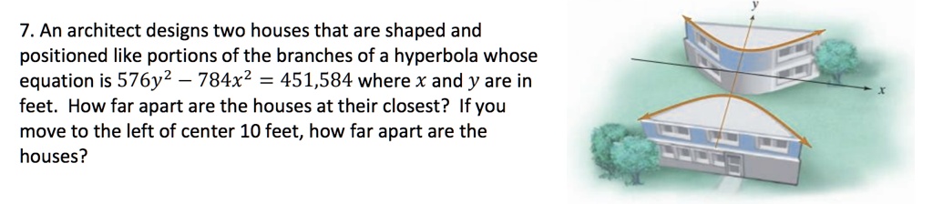 7 an architect designs two houses that are shaped and positioned like ...