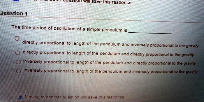 The time period of oscillation of a simple pendulum is directly ...