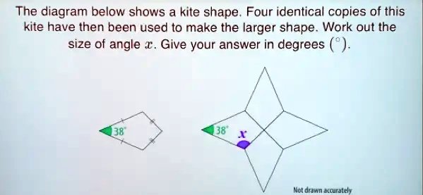 the diagram below shows a kite shape four identical copies of this kite ...