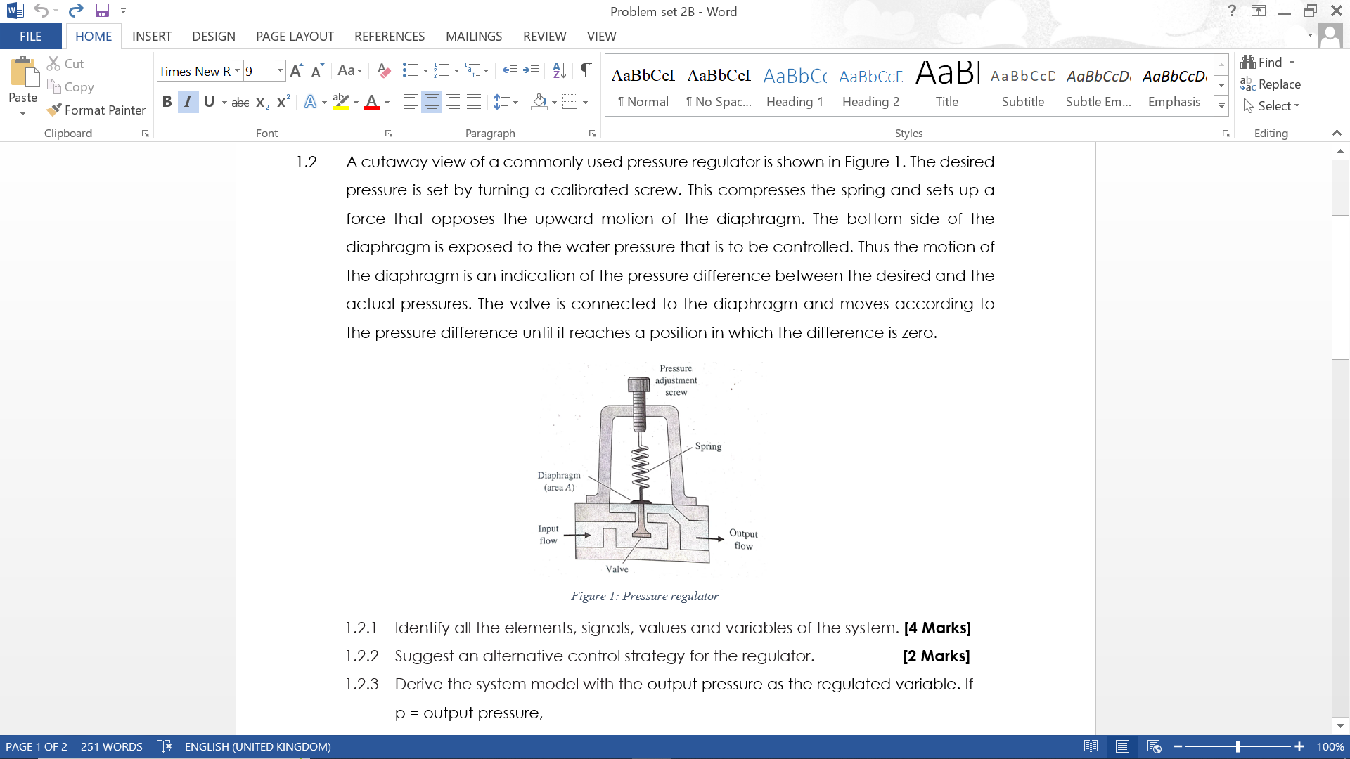 SOLVED: Problem set 2 B - Word ? FILE HOME INSERT DESIGN PAGE LAYOUT ...