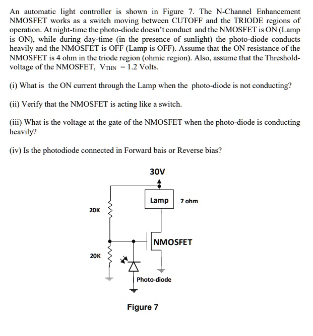 SOLVED: An automatic light controller is shown in Figure 7. The N ...