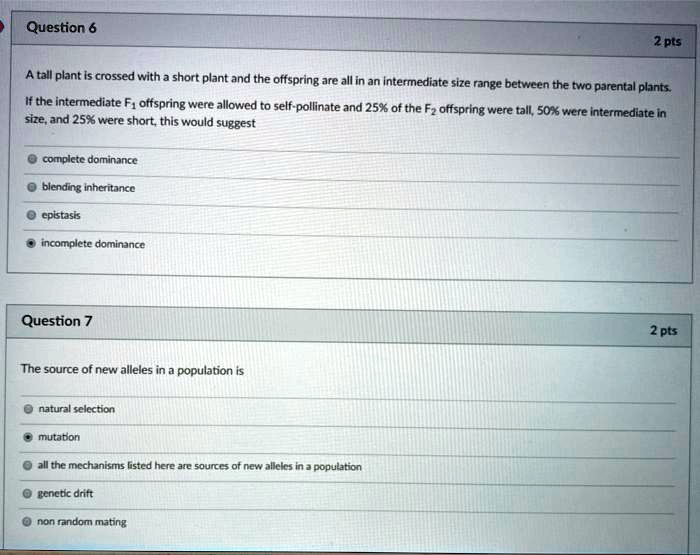 SOLVED: Tall plant is crossed with 3 short plants and the offspring are ...