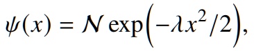 SOLVED: A quantum particle of mass m, in one dimension, is subject to a force F = -kx (k > 0 ...