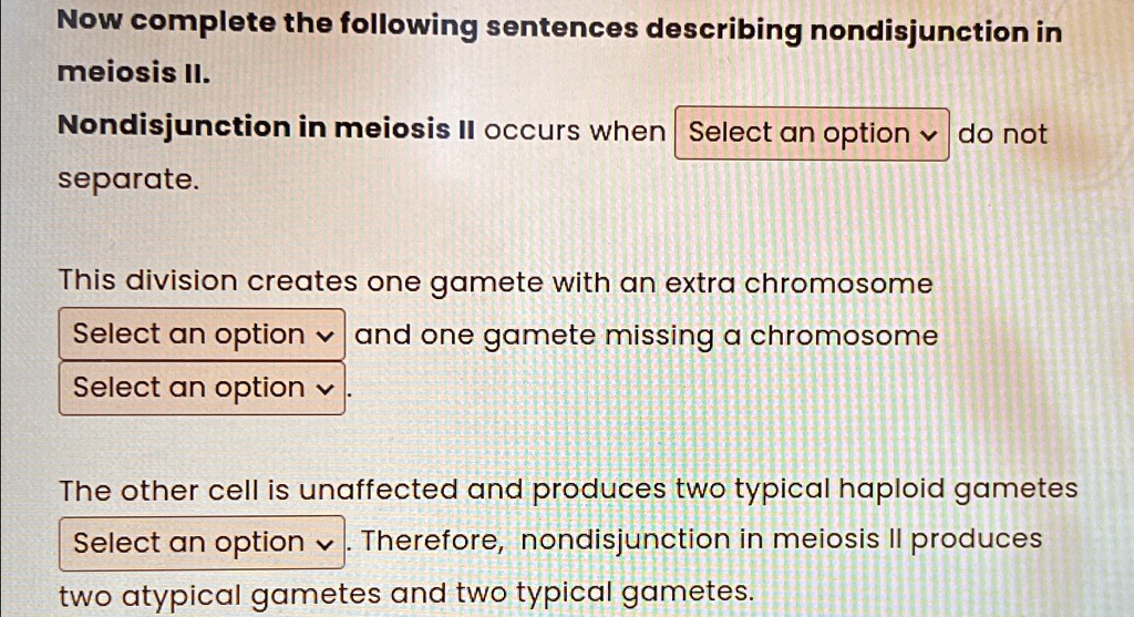 Now complete the following sentences describing...