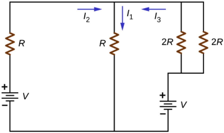 consider the circuit shown below write equations for the three currents ... consider the circuit shown below write equations for the three currents ...