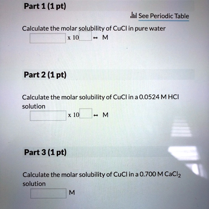 VIDEO solution: See Periodic Table Calculate the molar solubility of ...