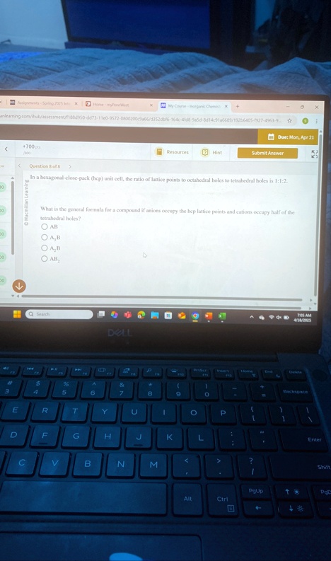 in a hexagonal close pack hcp unit cell the ratio of lattice points to ...