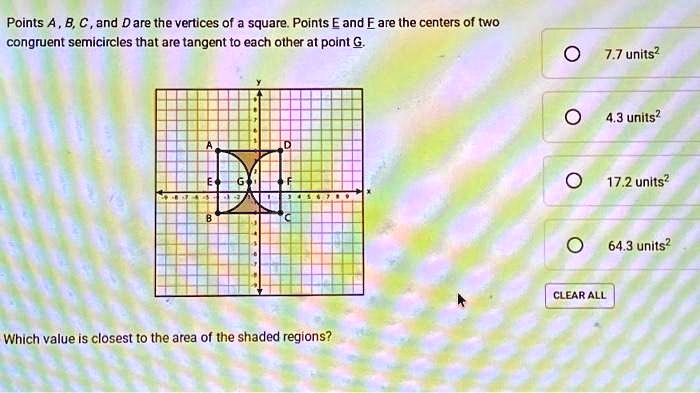 SOLVED: Points ABC and D are the vertices of a square. Points E and F ...