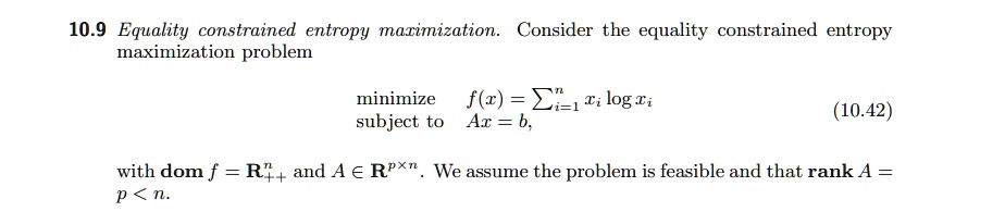 Solved Convex Optimization Question Question Calculate The Dual Of This Problem 109 