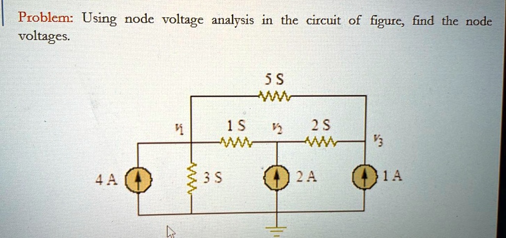 SOLVED: Problem: Using node voltage analysis in the circuit of figure ... SOLVED: Problem: Using node voltage analysis in the circuit of figure ...