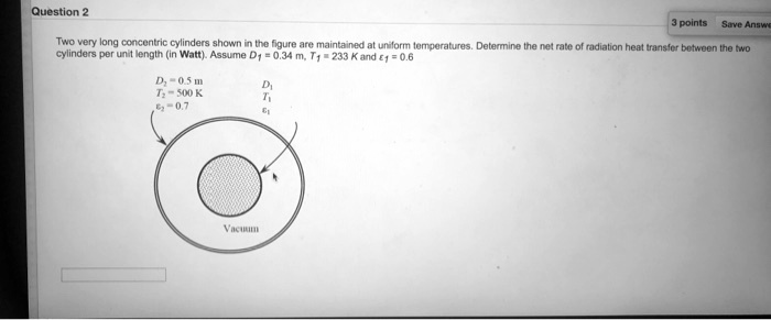 SOLVED: Two very long concentric cylinders shown in the figure are ...
