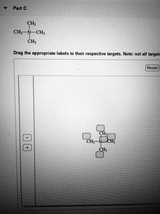SOLVED: Part C CH; CH; N-CH; CH; Drag the appropriate labels to their respective targets. Note ...