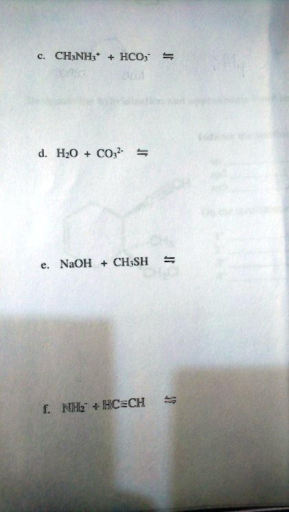 Solved Chnh Hco Hzo Co Naoh Chsh Nhz Kc Ch