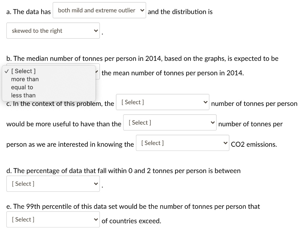 a, The data has both mild and extreme outlier and the distribution is ...