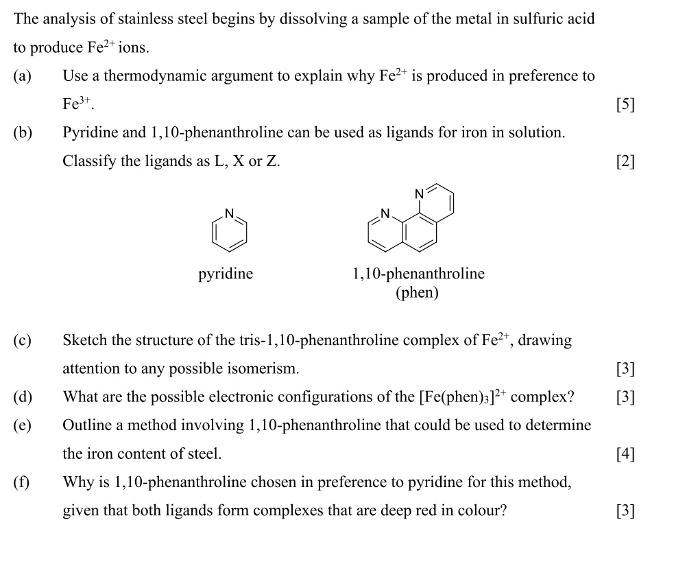 the analysis of stainless steel begins by dissolving a sample of the ...