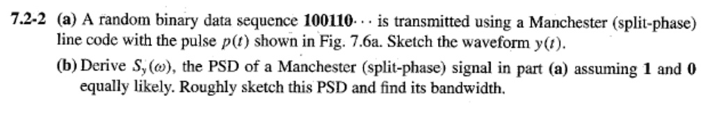 72 2 A A Random Binary Data Sequence 100110 Is Transmitted Using A 4937