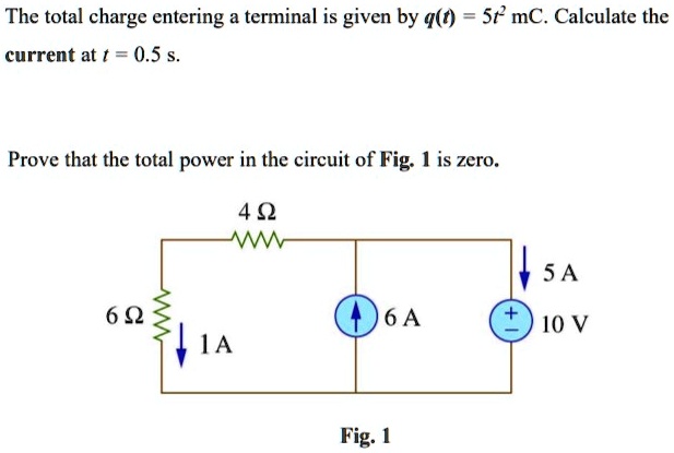 the total charge entering a terminal is given by qt5t mccalculate the ...