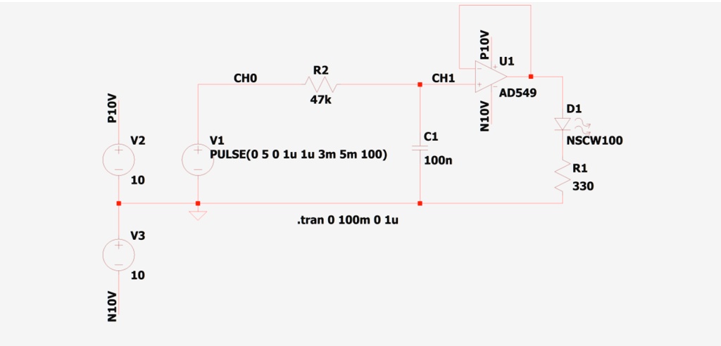 SOLVED: In LTSpice, connect the circuit shown in the figure below. I ...
