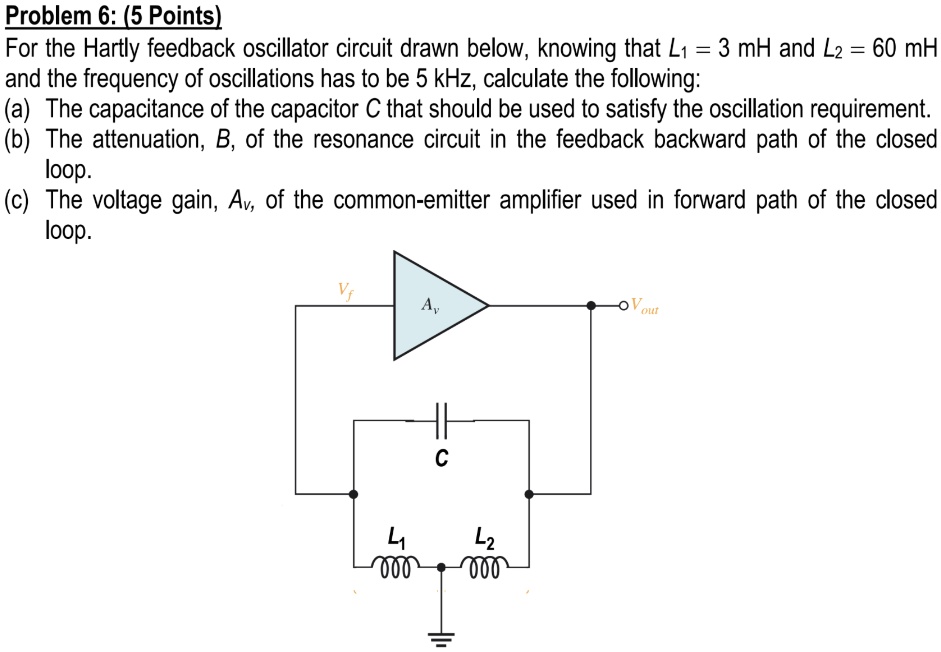 Hartley Oscillator Frequency Calculator at John Tabarez blog