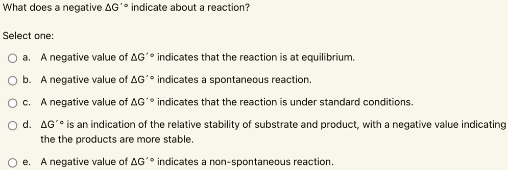 not b what does a negative ag indicate about a reaction select one o a ...