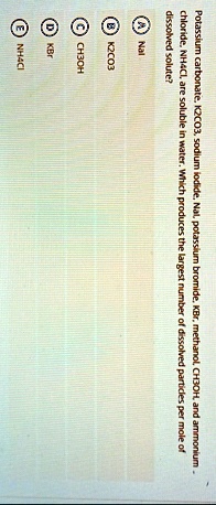 potassium carbonate k2co3 sodium iodide nal potassium bromide kbr ...