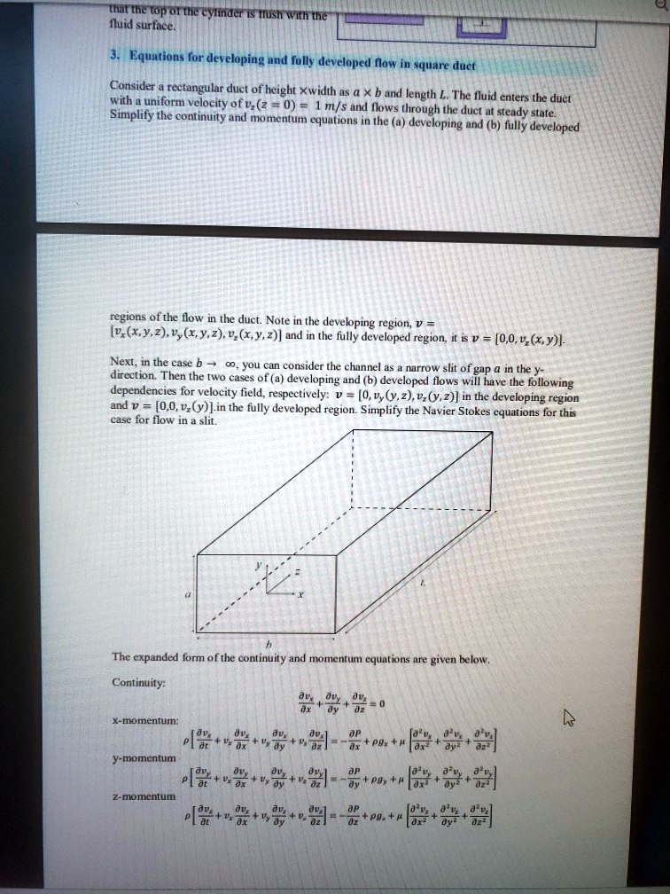 SOLVED: That the top of the convex fluid surface. Equations for ...