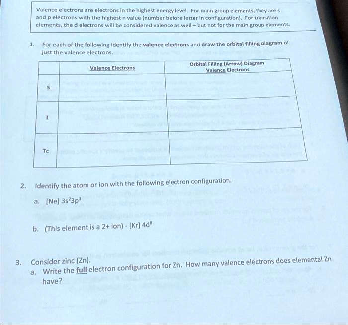 Valence electrons are electrons in the highest energy level. For main ...