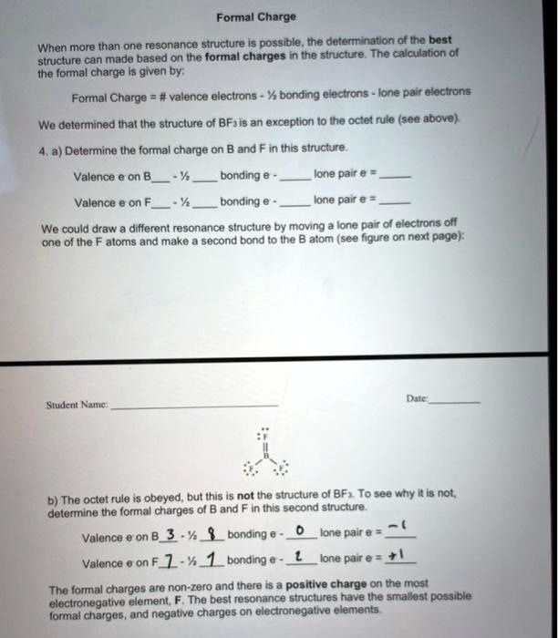 SOLVED:Formal Charge When more than one resonance struciure possible ...