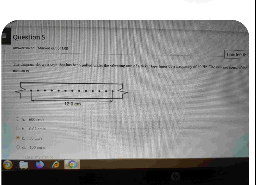 SOLVED: The diagram shows a tape that has been pulled under the ...