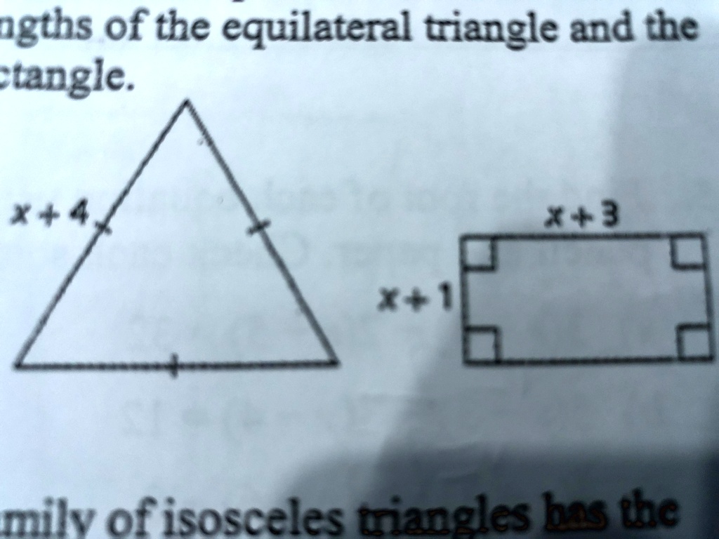 SOLVED: 'An equilateral triangle and a rectangle have the same ...