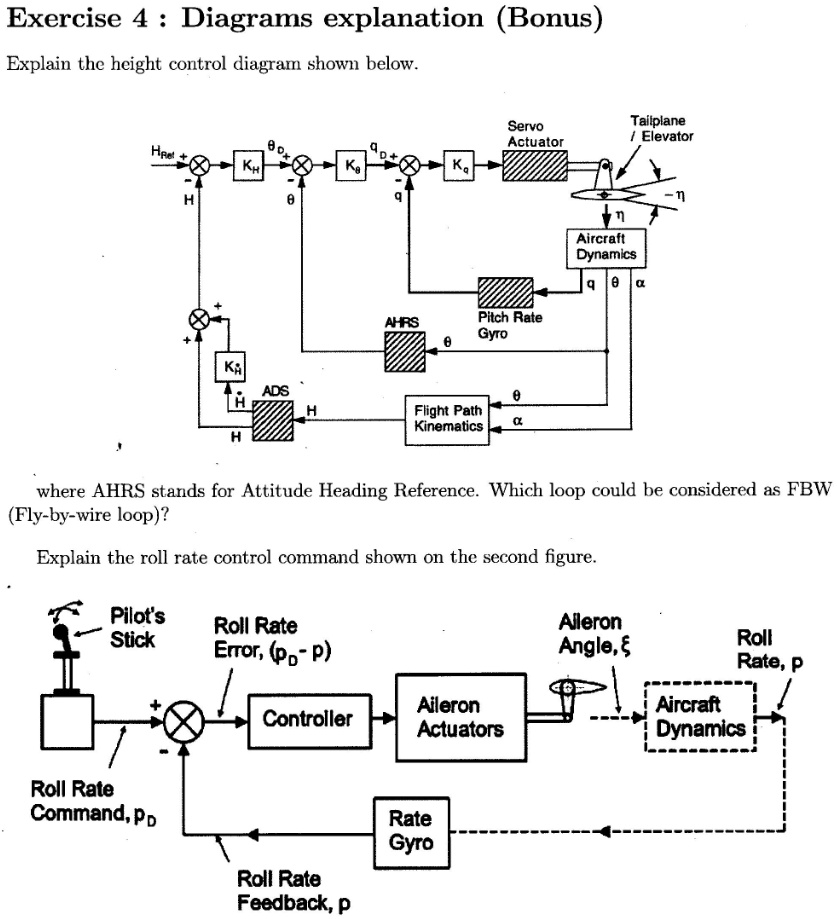 Exercise 4: Diagrams explanation (Bonus) Explain the height control ...