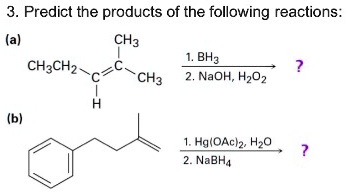 SOLVED: Predict the products of the following reactions: CH3CH2CH3 + NaOH, H2O2 -> CH3CH2OH ...