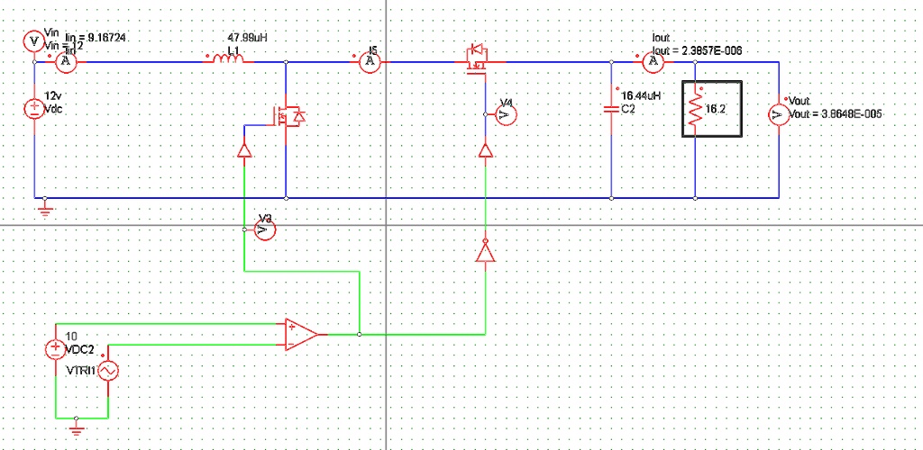 SOLVED: This is a synchronous boost converter circuit. All the values ...