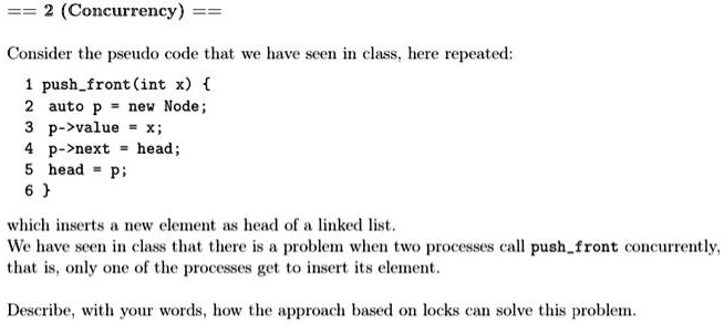 Video Solution Consider The Pseudocode That We Have Seen In Class Here It Is Repeated 1 