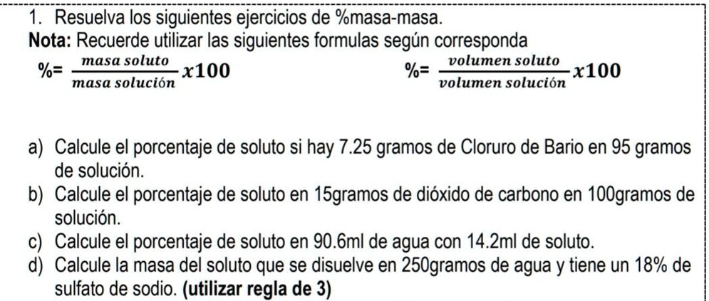 SOLVED: Me pueden ayudar con esto por favor Resuelva los siguientes ...