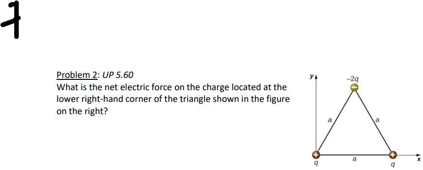 problem2up560 what is the net electric force on the charge located at ...